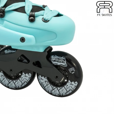 Freeride skates: FR SKATES FR1 80 Light blue