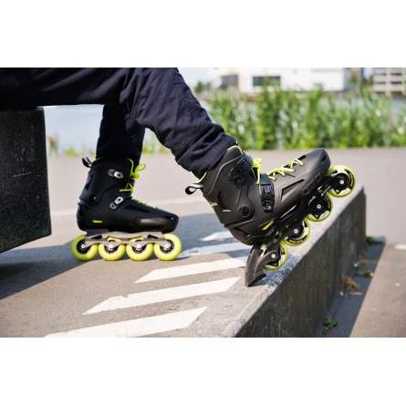 Freeride skates: Rollerblade LIGHTNING Black / Lime