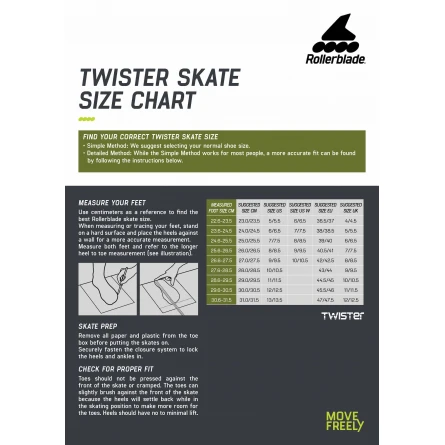 Freeride skates: Rollerblade TWISTER XT BLACK 2024