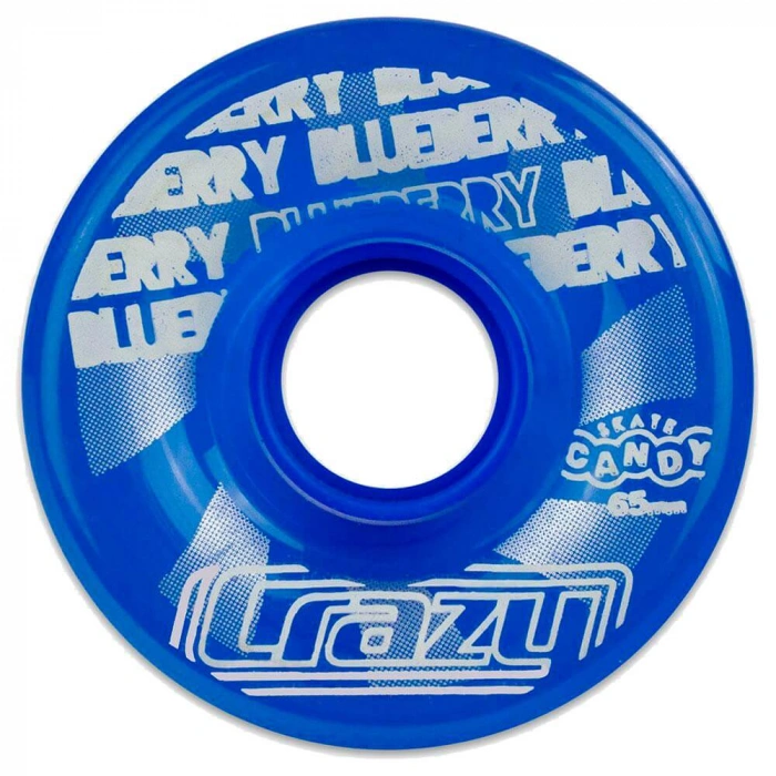 Wheels: Crazy skates Wheel Candy BLUE 65MM 78A (4 wheels)