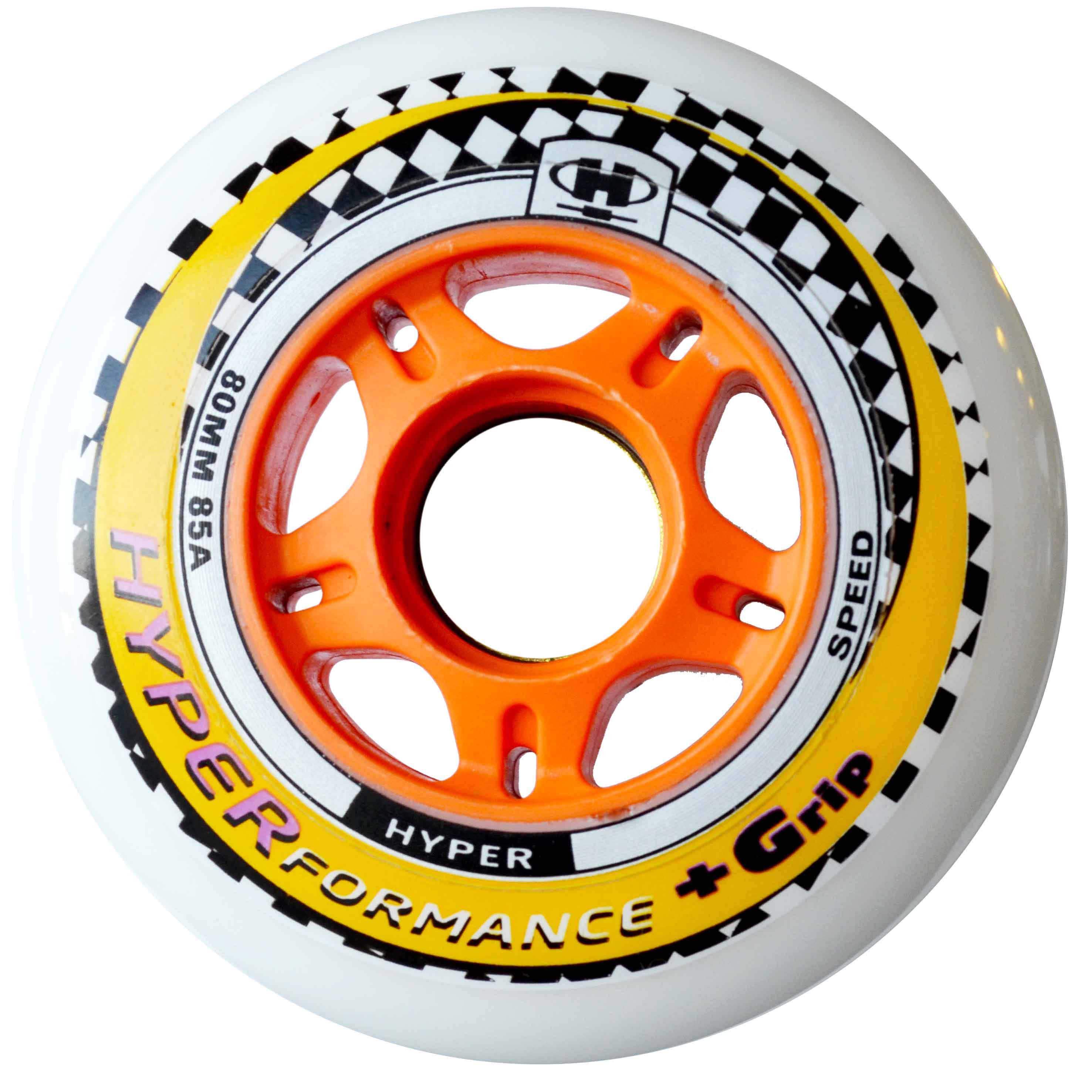 Wheels: HYPER RACE Hyperformance+G 80MM (8 units) 85A